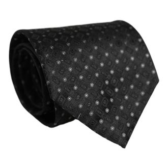 Dolce & Gabbana 8-cm Seidenjacquard-Krawatte mit DG-Logo - - Accessories - Herren - Schwarzk - ONE SIZE