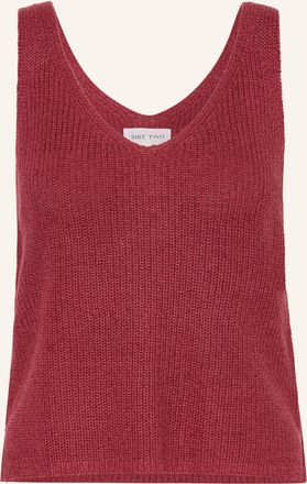 Part Two Stricktop Rebeccapw Mit Leinen rot