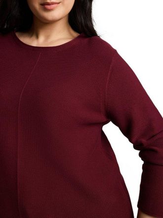 Tom Tailor Strickpullover TTP Pullover mit feiner Struktur und aus reiner Baumwolle / Gro&szlig;e Gr&ouml;&szlig;en