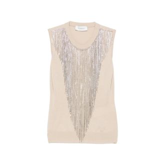 Sportmax Spxcrine Strickoberteil - - Tops - Damen - Beige - M