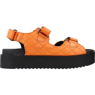 Yellow Femme, Chaussures, Orange, Taille: 36 EU Sandales Plates Rembourr&eacute;es