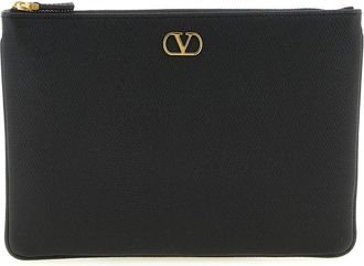 Valentino Garavani Femme, Sacs, Noir, Taille: ONE Size VLogo Signature Medium Clutch