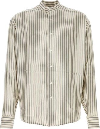 Le Kasha Homme, Chemises, Multicolore, Taille: S/M Embroidered Silk Aldar Shirt