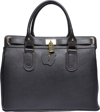 Roberta M Kastanienbraun Rindsledertasche