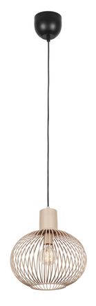 Trio Leuchten Pendelleuchte Gila 365790166, Metall sandfarbig, exkl. 1x E27