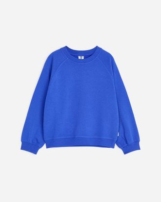 Arket Sweatshirt Aus Baumwolle -Blau