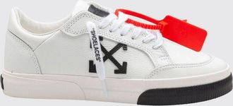 Off-white Vulcanized Low-Top-Sneaker aus Leder mit kontrastierendem Arrow-Logo