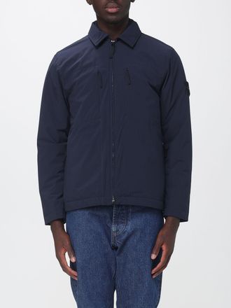 Stone Island Softshell-Windbreaker-Hemdjacke mit Compass-Logo