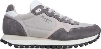 Pepe Jeans London Femme Brit-on Prints W Basket, Grey Smoke Grey, 40 EU