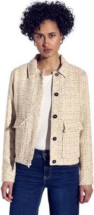 Street One A212611 Veste bouclée Courte, Coton Beige, 38 Femmes