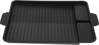 Garneck 1Stk Backform medizinischer Stein Campingkocher pfannkuchenwender flache pfanne Herd Extra große Backform Gasgrill tragbarer Grill einfache Grillplatt