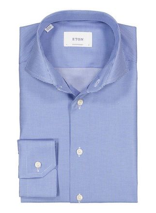 Eton Herren Hemd blau Kent