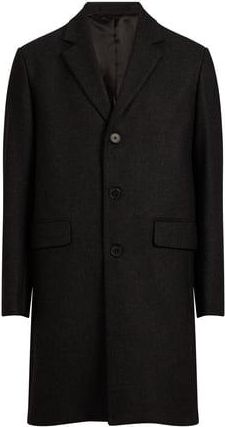 Au Printemps Paris Manteau col tailleur en laine et cachemire m&eacute;lang&eacute;s
