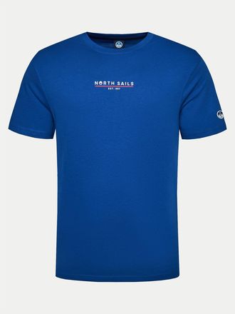 North Sails T-Shirt 692974 Blau Comfort Fit