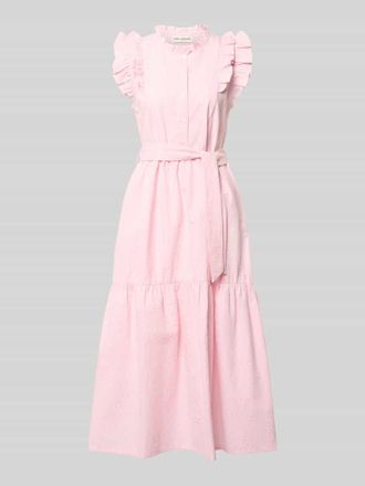 Lollys Laundry Hemdblusenkleid mit R&uuml;schen und Bindeg&uuml;rtel Modell Harriet