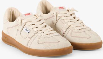 P448 Baskets c&ocirc;tel&eacute; en velours &agrave; surpiq&ucirc;res