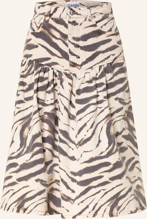 Ganni Jeansrock beige