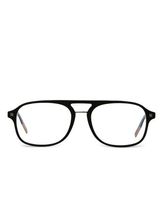 Ermenegildo Zegna lunettes de vue 5137 à monture rectangulaire - Noir
