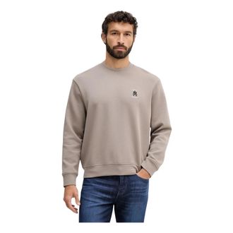 A|X Armani Exchange Rundhals-Sweatshirt mit Logo - - Sweatshirts & Hoodies - Herren - Beige - XL