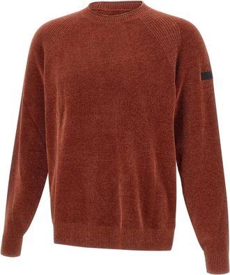 Roberto Ricci Design Rrd, Homme, Pulls, Rouge, Taille: XL Velvet Round Knit