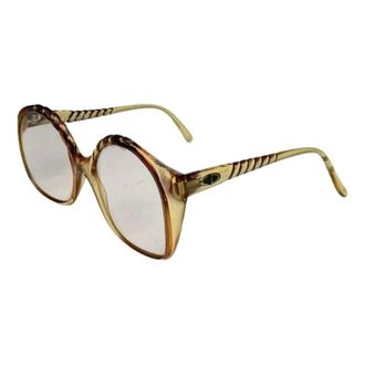 Dior Lunettes de soleil vintage en plastique Pre-owned - Femme - Pre-owned - Jaune - Taille: ONE Size