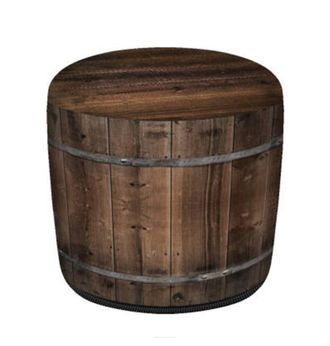 Bertoni Hocker Sitzhocker Pouf f&uuml;r Balkon & Garten Puff Codura Wetterfest 40 x 40 cm Garten Sitzsack Outdoor & Indoor Runder Sitzpouf mit abnehmbarem Bezug Wa