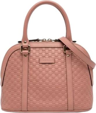 Gucci Sac seau en cuir gaufr&eacute; pr&eacute;-poss&eacute;d&eacute; - Femme - Pre-owned - Rose - Taille: ONE Size