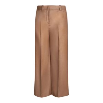 Incotex Wide Pantalons - Femme - Pantalons - Beige - Taille: 34 FR