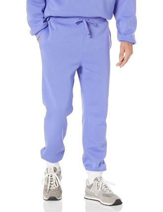 Amazon Essentials Herren Unten geschlossene Jogginghose mit lockerer Passform (erhältlich in Big & Tall), Lila Blau, XL