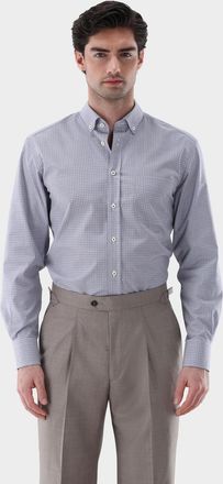 van Laack Kariertes Button-Hemd aus b&uuml;gelfreiem Twill