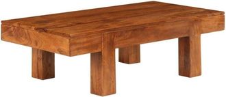 vidaXL Table basse Bois dacacia solide avec finition miel 100x50x30cm vidaXL