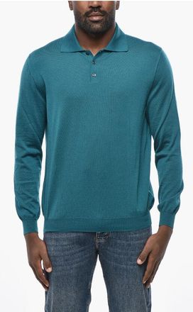 Malo Cashmere Sweater with Polo Neck Größe 54