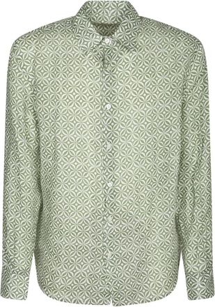 Peninsula Homme, Chemises, Vert, Taille: S Salina Linen Shirt