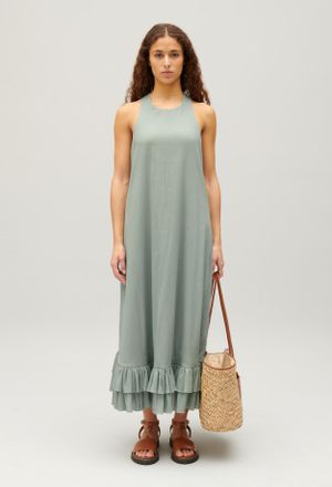 Claudie Pierlot Midi-Kleid mit Volantbesatz