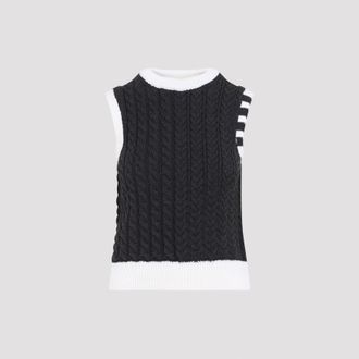 Thom Browne Haut Aran &agrave; coque torsad&eacute;e