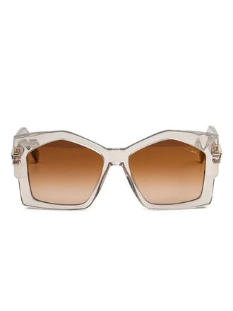 Cazal lunettes de soleil &agrave; logo imprim&eacute; - Marron