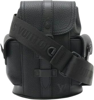 Louis Vuitton Pre-owned Christopher XS Sac bandouli&egrave;re en cuir - Femme - Pre-owned - Noir - Taille: ONE Size