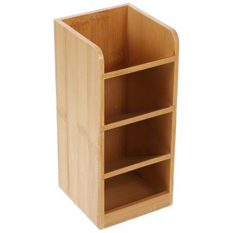 BESPORTBLE Stiftehalter F&uuml;rs B&uuml;ro, Multifunktionaler Schreibtisch-organizer aus Holz, Aufbewahrung f&uuml;r B&uuml;romaterial Und Schreibtisch im Homeoffice