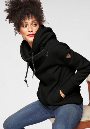 Ragwear Kapuzensweatshirt GRIPYBUTTON Sweater mit rustikalen Kordel-Akzenten