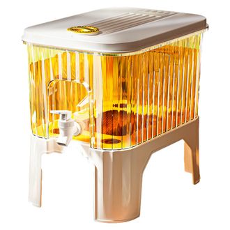 Generico Wasserspender f&uuml;r K&uuml;hlschrank: Getr&auml;nketank f&uuml;r K&uuml;hlschrank, 5 Liter, auslaufsicherer Beh&auml;lter, gefilterter Getr&auml;nkeserver mit Filter, langlebiger Fl&uuml;