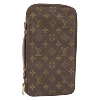 Louis Vuitton Portefeuille en toile Pre-owned - Femme - Pre-owned - Brun - Taille: ONE Size