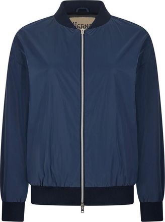 Herno Femme, Vestes, Bleu, Taille: 38 FR Bomber Jacket