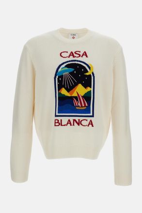 Casablanca Pullover Mit Rundhalsausschnitt Pyramid Abduction