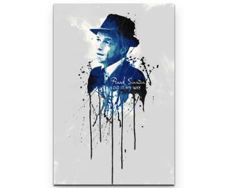 Paul Sinus Art Frank Sinatra 90x60cm auf Leinwand gespannt fertig zum aufhängen