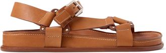Ralph Lauren Collection Leather Nolen Flat Sandals Size 36
