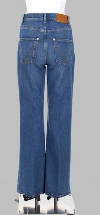 Bottega Veneta Flared Medium Wash Denim Jeans - Blue