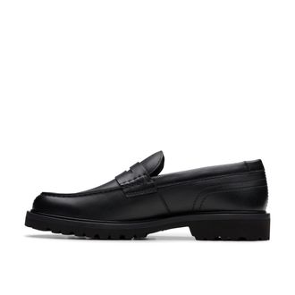 Clarks Unisex Berwick Lo Shoes, Black Leather, 42.5 EU