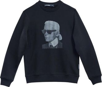 Karl Lagerfeld Homme, Sweatshirts et sweats &agrave; capuche, Noir, Taille: 2XL Karl Face SweaT-shirt