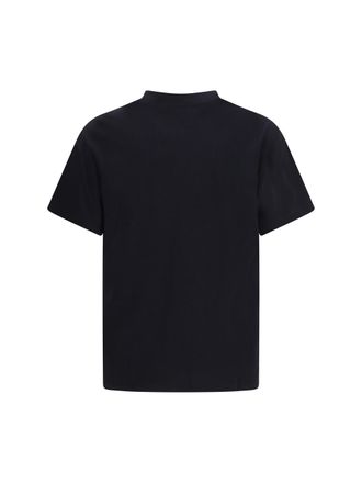 Palm Angels Logo-Print Cotton T-Shirt - Black