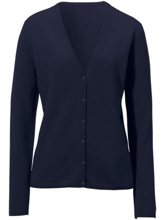 Peter Hahn Strickjacke aus 100% Premium-Kaschmir Modell Cora Peter Hahn Cashmere blau